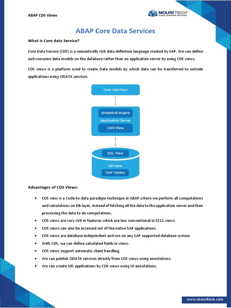 ABAP Core Data Services - Ramanjaneyulu S 5 | PDF | Information Retrieval | Computer Science