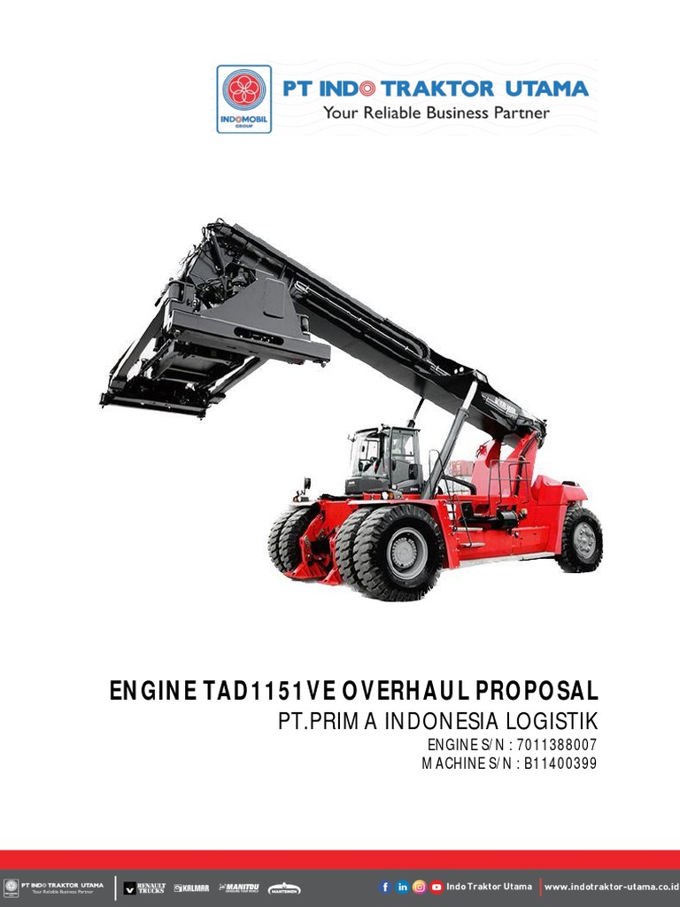 Engine Tad1151ve Overhaul Proposal | PDF | Piston | Vehicle Parts