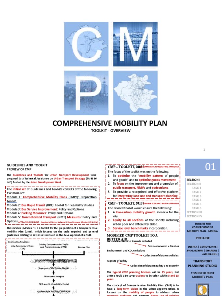 Comprehensive Mobility Plan Toolkit | PDF | Transport | Air Pollution
