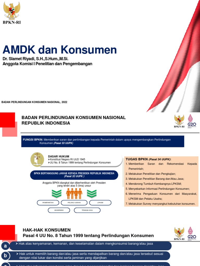 AMDK Dan Konsumen | PDF