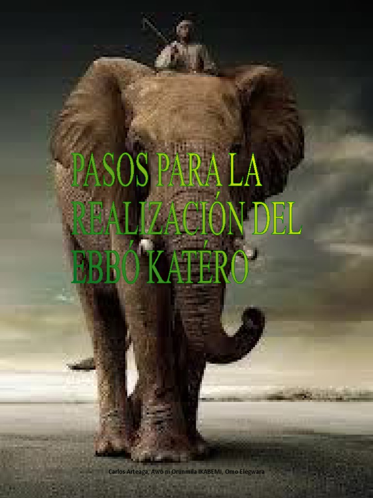 Pasos para El Ebbo Catero Ikabemi | PDF | Santeria | Religión étnica