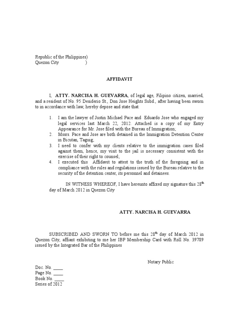 Affidavit BI | PDF