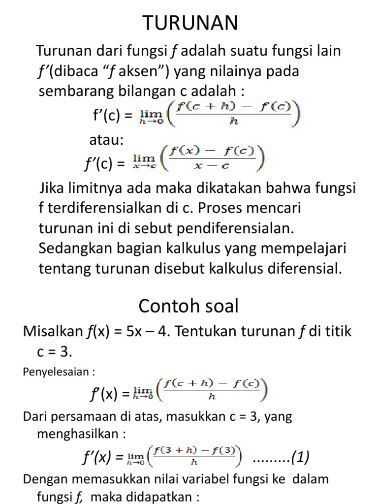 TURUNAN | PDF | Metode & Bahan Ajar