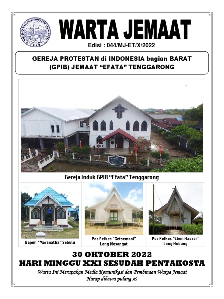 Warta Jemaat 30 Okt 2022 | PDF