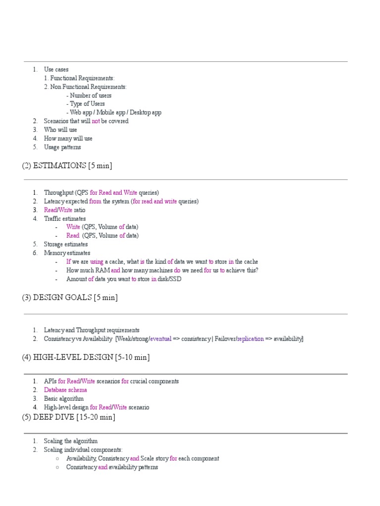 System Design Template by Topcat | PDF | Cache (Computing) | Data