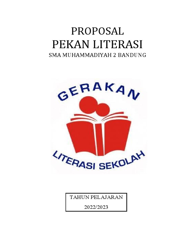Proposal LOMBA Literasi SMA | PDF