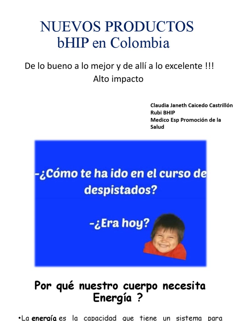 NUEVOS PRODUCTOS bHIP en Colombia | PDF | Antioxidante | Diabetes
