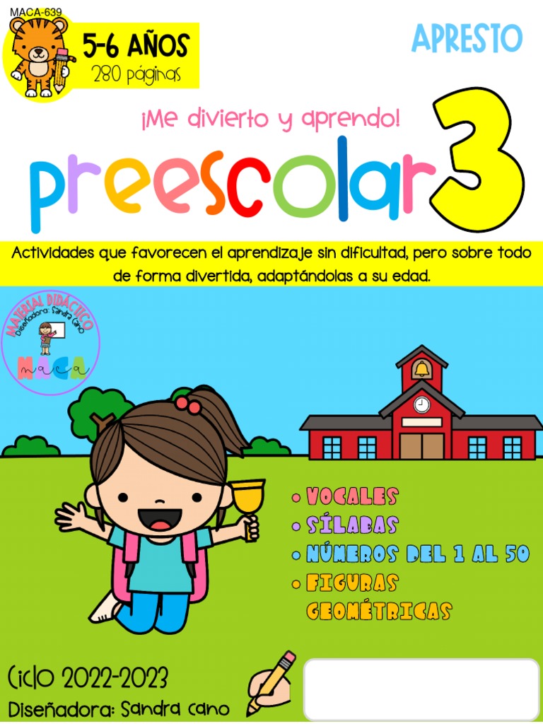 APRESTO 3 Preescolar Material Didáctico MaCa.V-1pdf | PDF