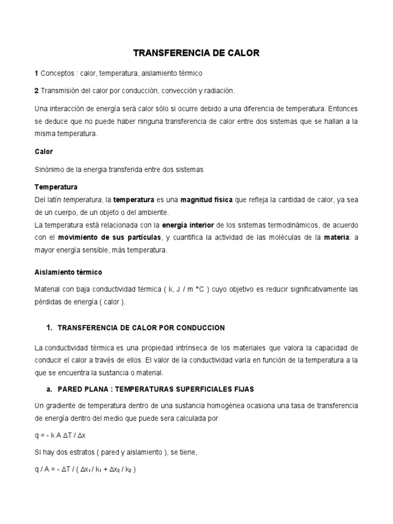 Transferencia de Calor | PDF | Calor | Transferencia de calor