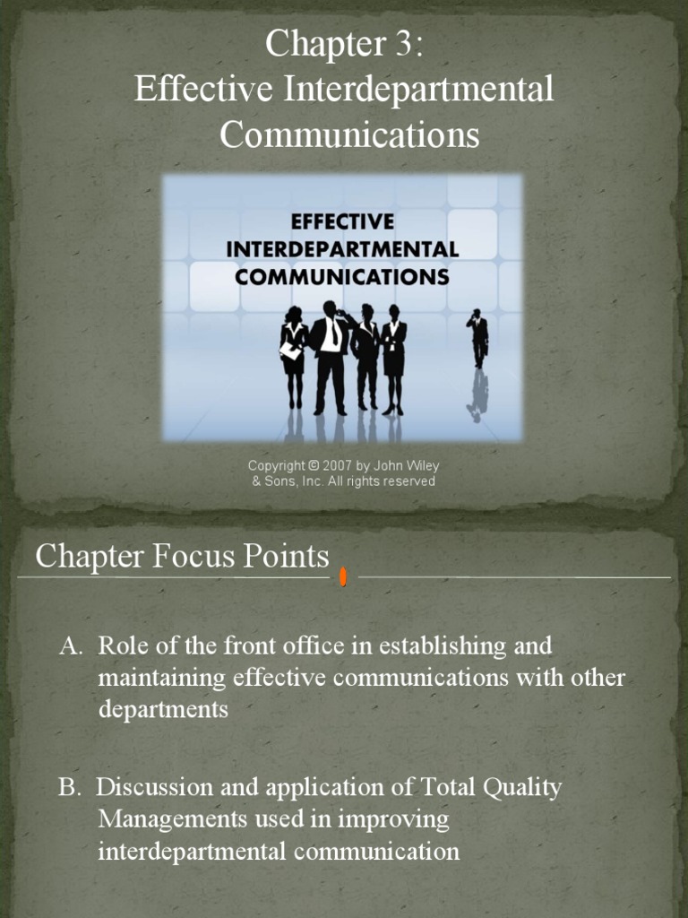 Lecture 3 - Effective Interdepartmental Communications | PDF | Sales ... Lecture 3 - Effective Interdepartmental Communications | PDF | Sales ...