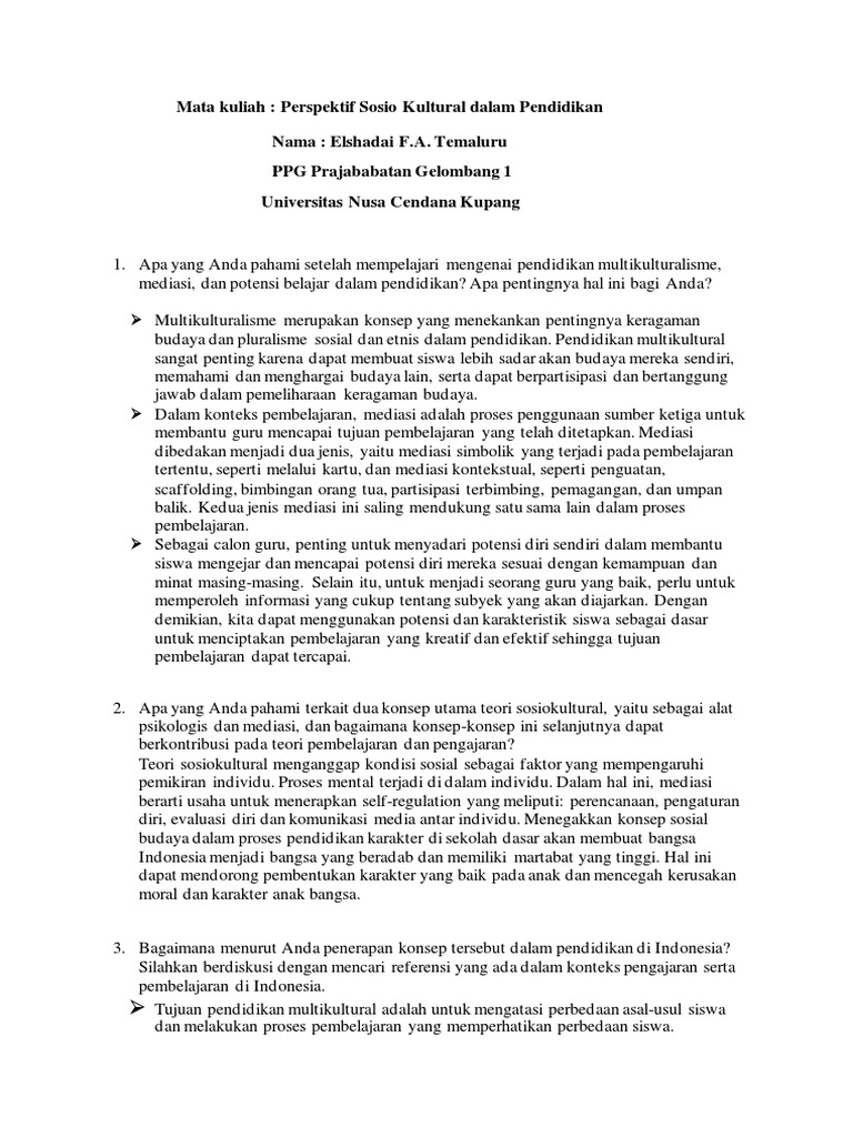 T1 Elaborasi Pemahaman | PDF