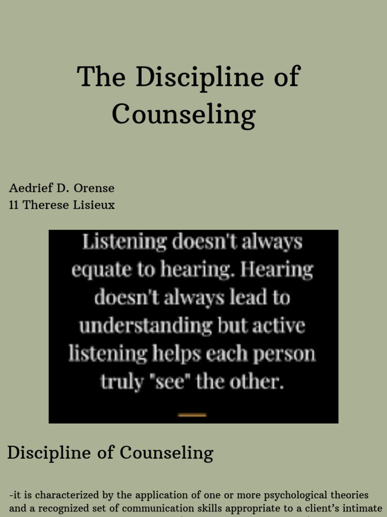 Counseling PDF | PDF | Counseling Psychology | Psychology
