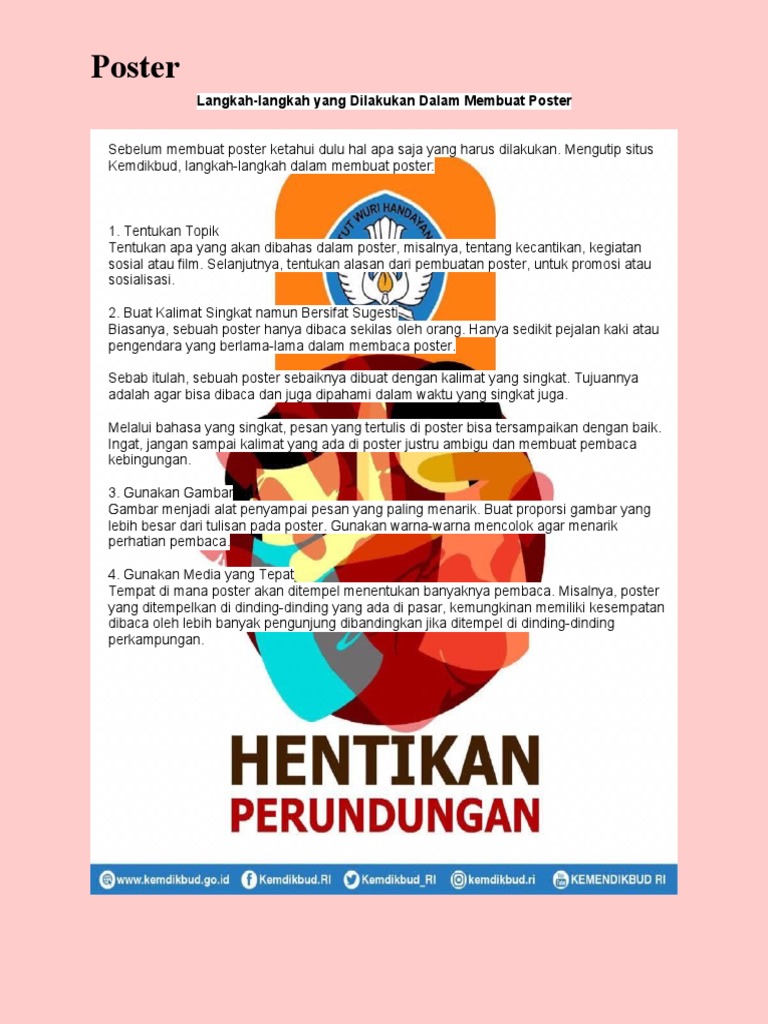 Langkah Pembuatan Poster Edit | PDF