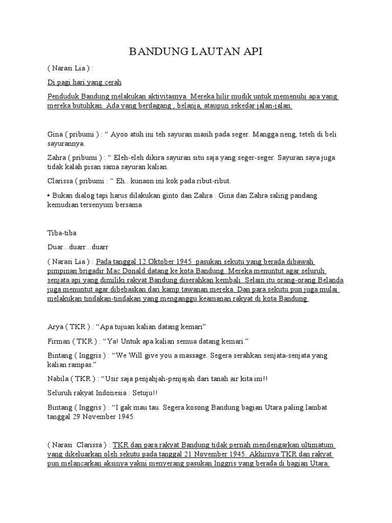 Bandung Lautan Api | PDF | Perjalanan