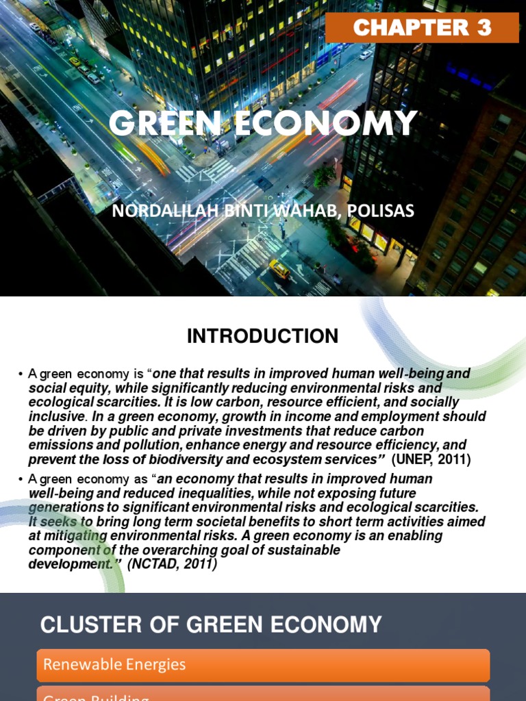 Chapter 3 Green Economy | PDF | Sustainability | Renewable Energy