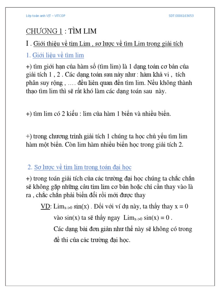 Tìm Lim - Vịt | PDF