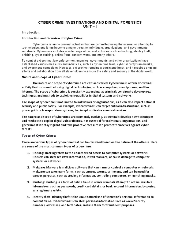 Ccid Notes | PDF | Social Engineering (Security) | Cybercrime