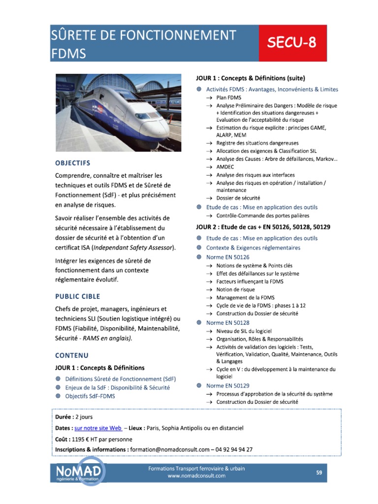 Surete de Fonctionnement Fdms | PDF
