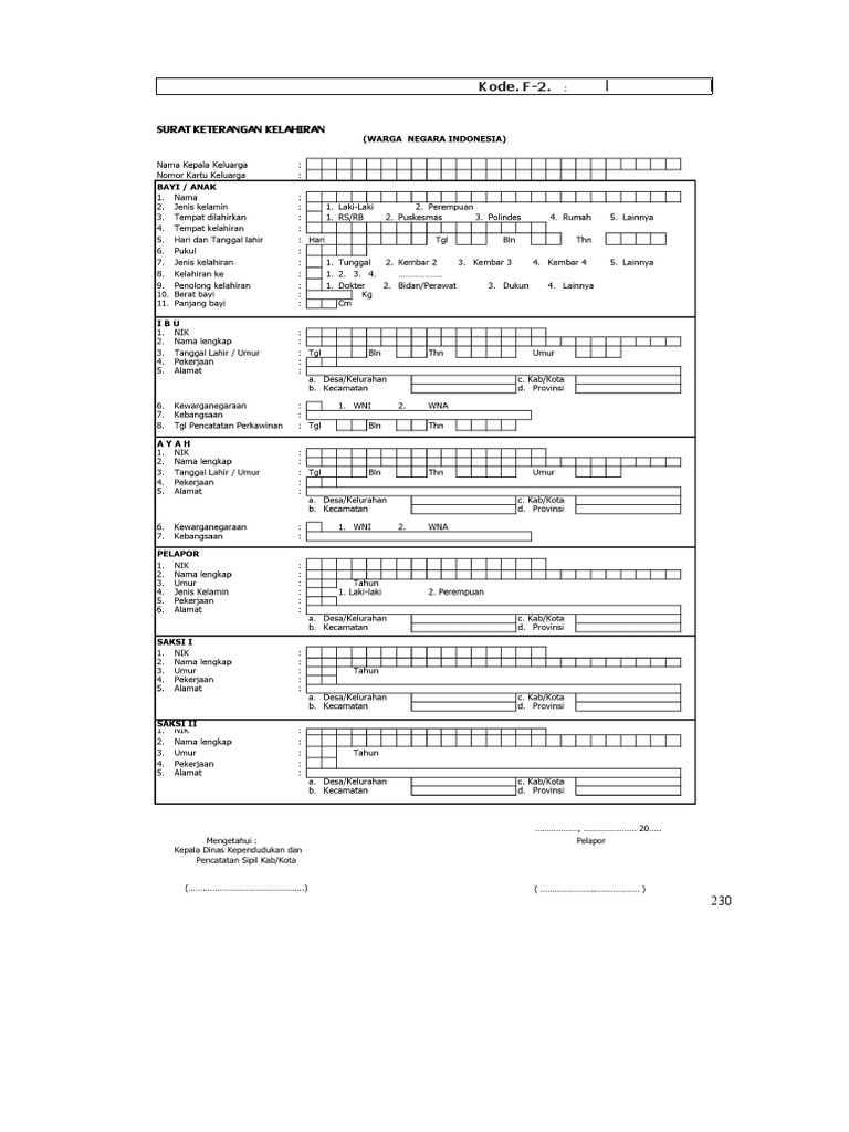 Formulir - F2.02 - Capil | PDF