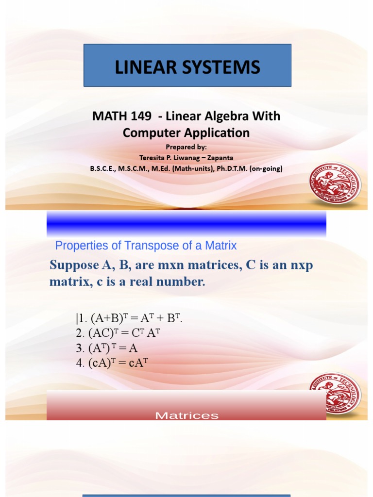 Reduced Row Echelon Form (Rref) | PDF