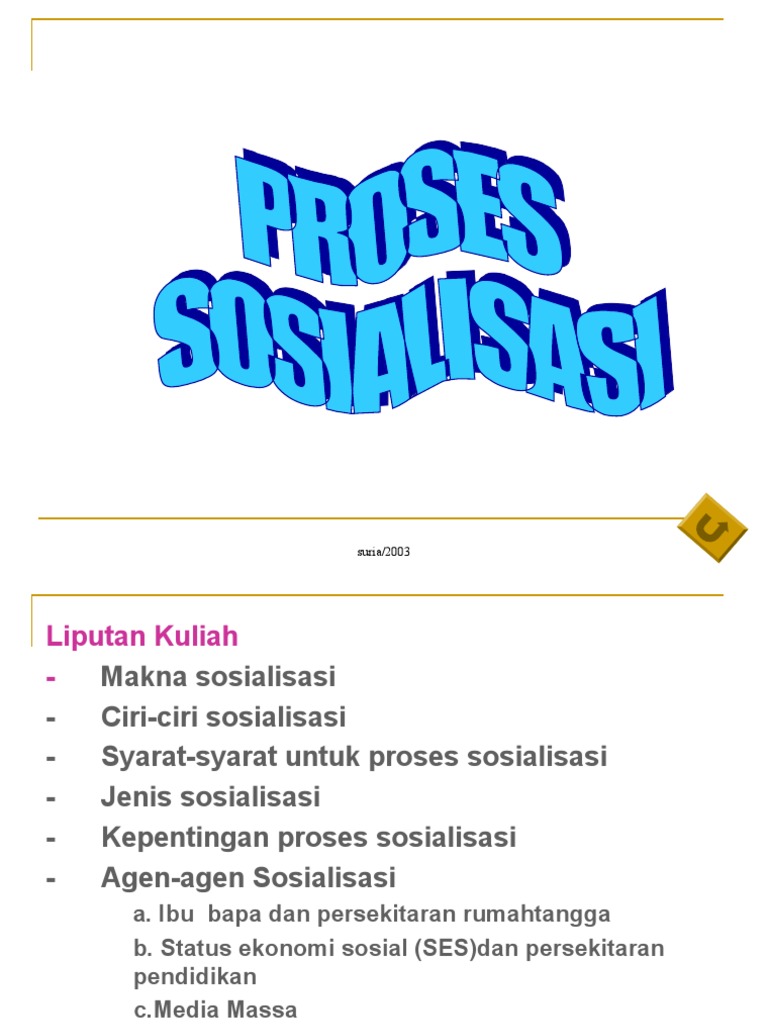 Proses Sosialisasi | PDF