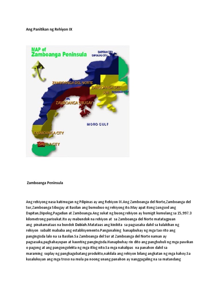 Ang Panitikan NG Rehiyon IX | PDF