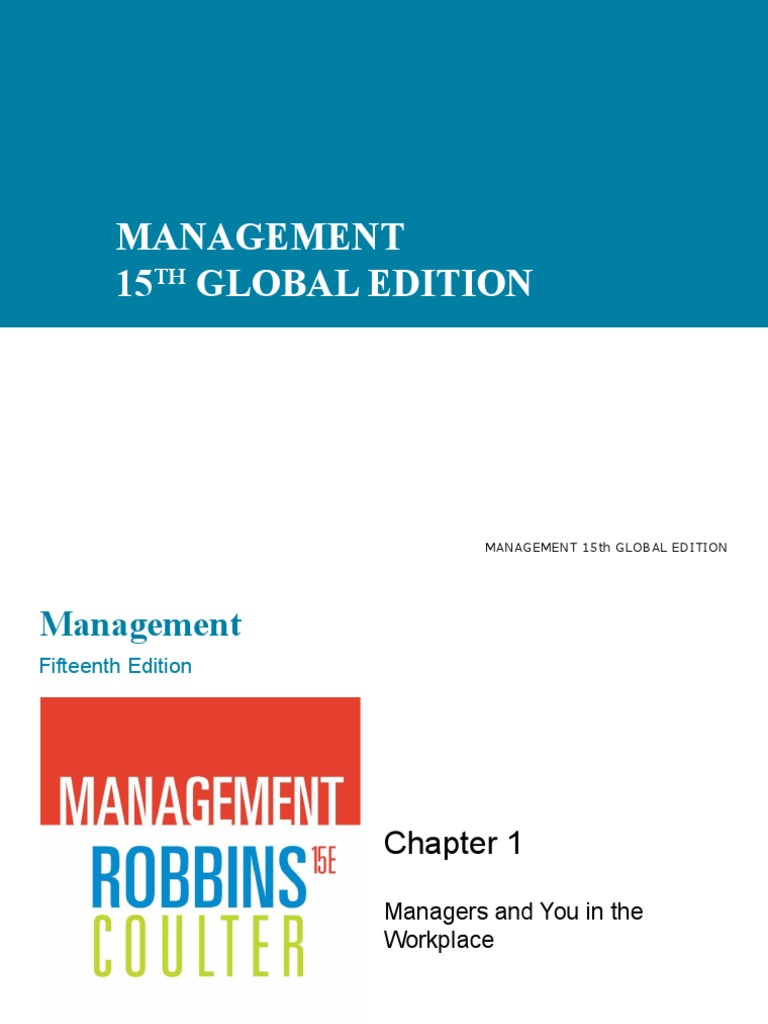Chapter 1 Managers and You in The Workplace | PDF | Innovation | Employment