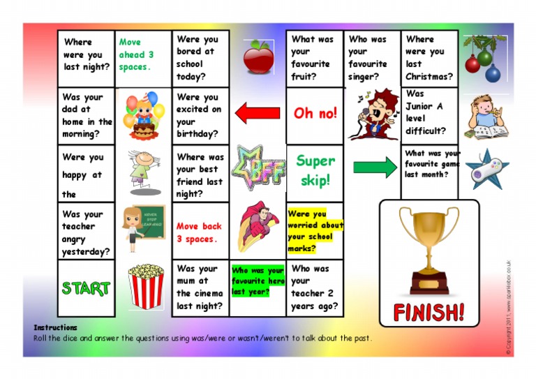 Was-Were Boardgame | PDF