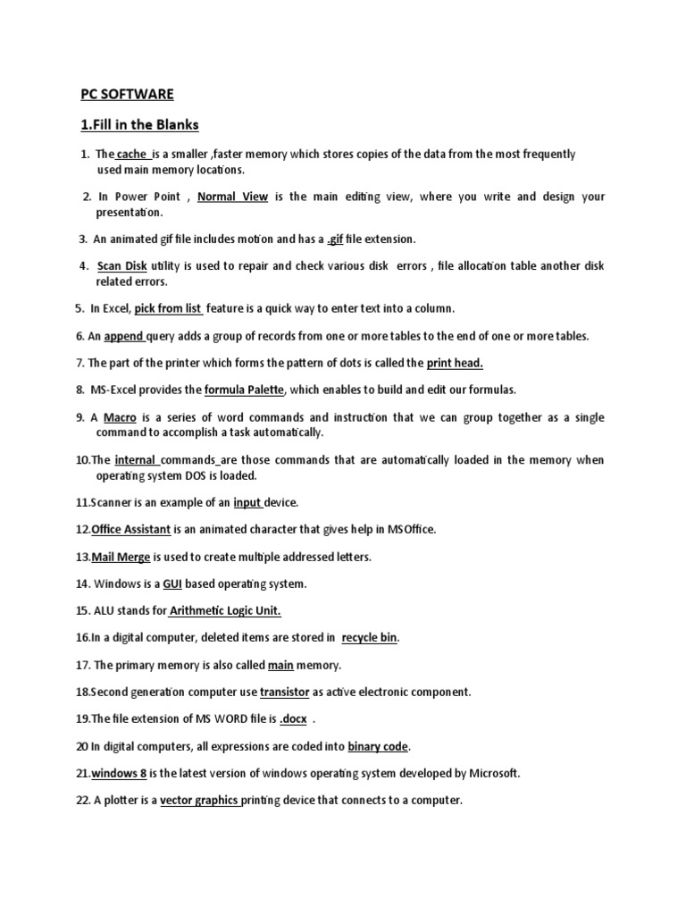 PC Software | Download Free PDF | Microsoft Excel | Microsoft Word