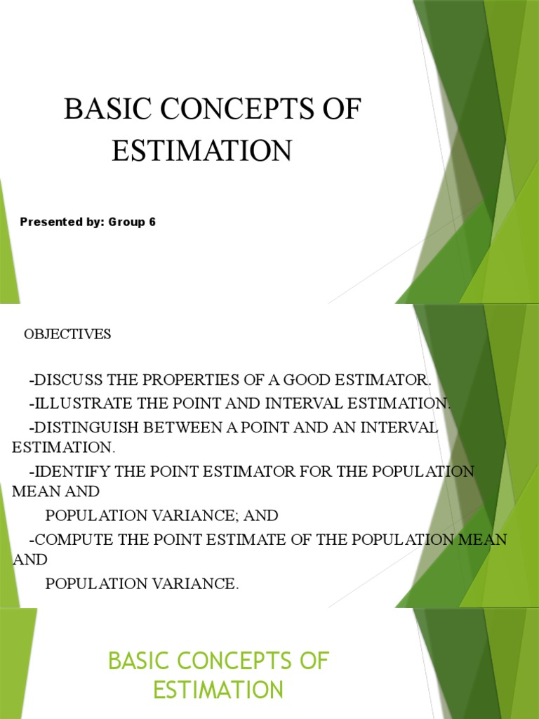 Basic Concepts of Estimation | PDF | Estimator | Estimation Theory