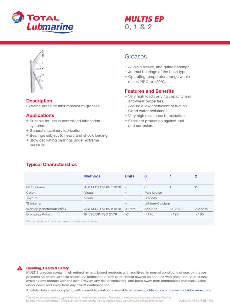 Multis Ep 2 TDS v171023 | PDF | Lubricant | Bearing (Mechanical)