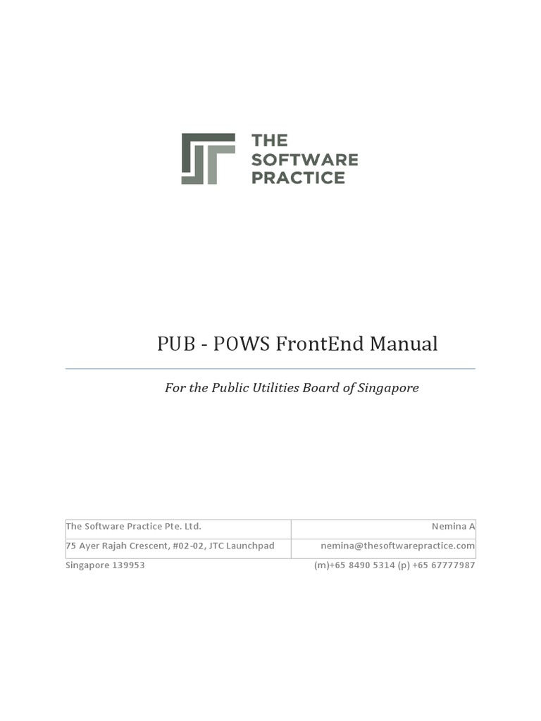 PUB POWS - UserManual - Frontend | PDF | Icon (Computing) | Login