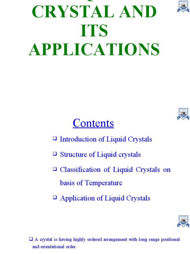 Liquid Crystal | PDF | Liquid Crystal | Nature