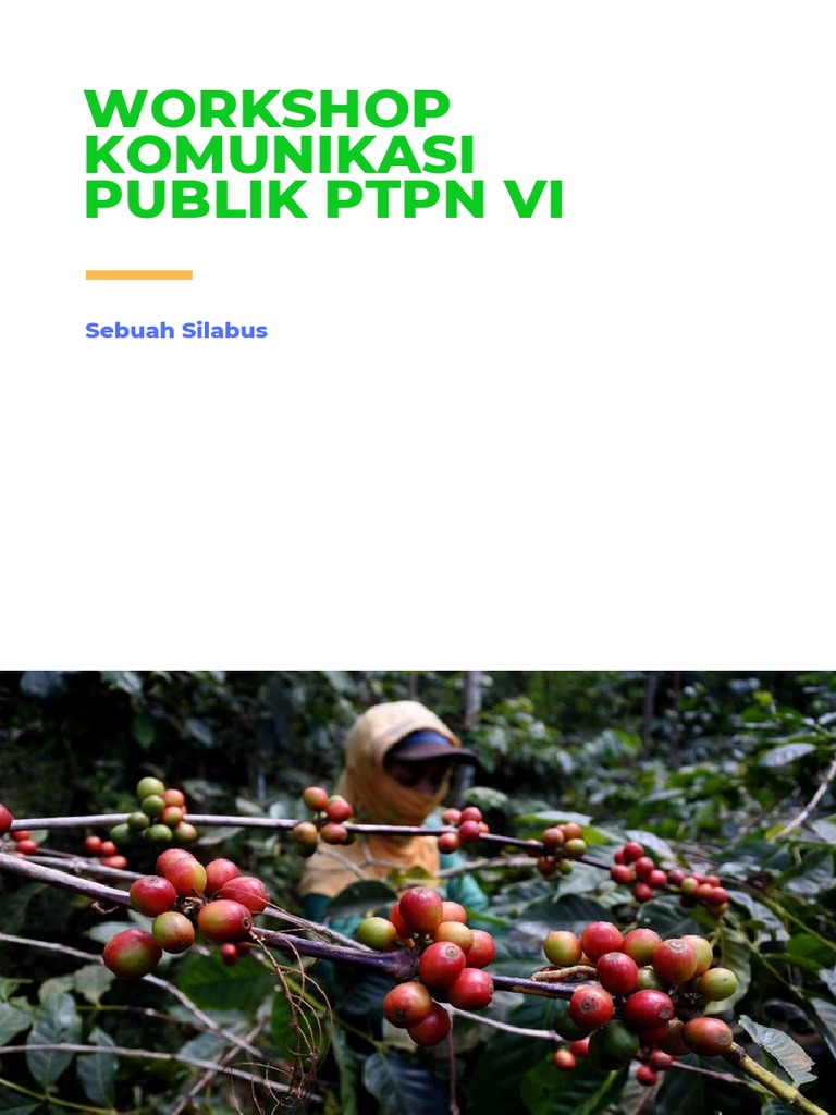PTPN 6 - Silabus Komunikasi Publik | PDF