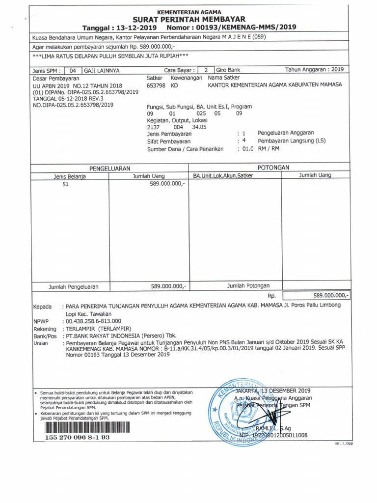 Ampra Gaji 2019 | PDF