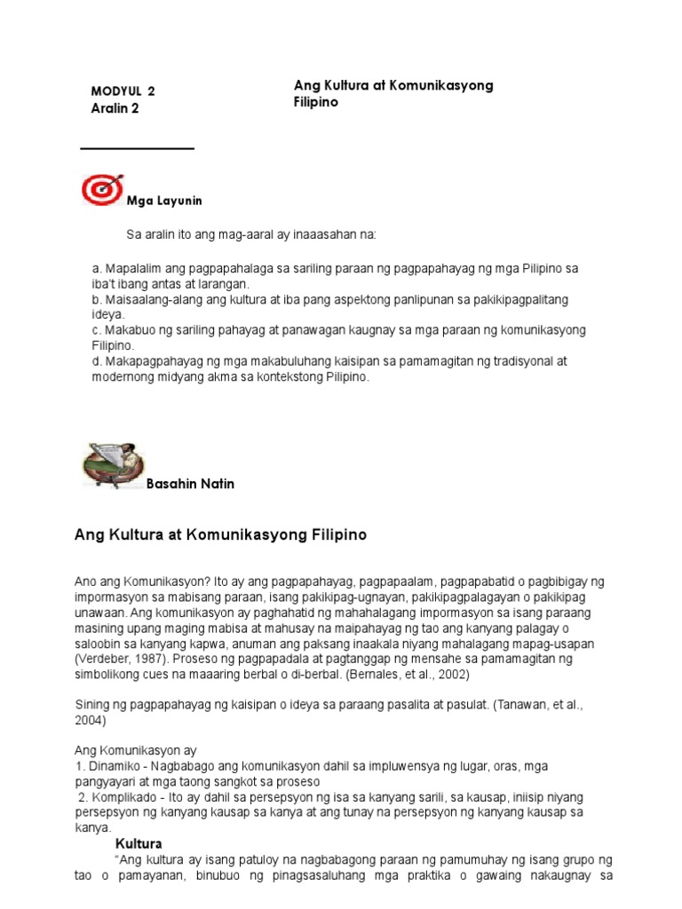 Modyul 2 Aralin 2 | PDF