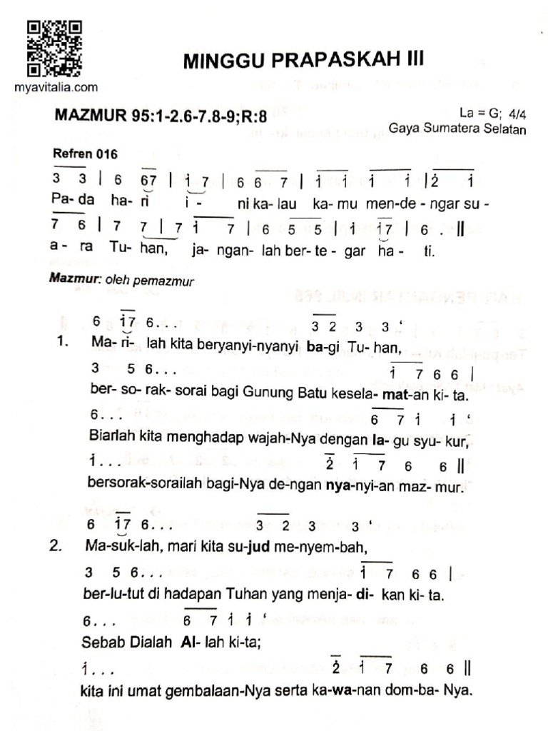 Edisi Baru - Mazmur Minggu Prapaskah3 | PDF