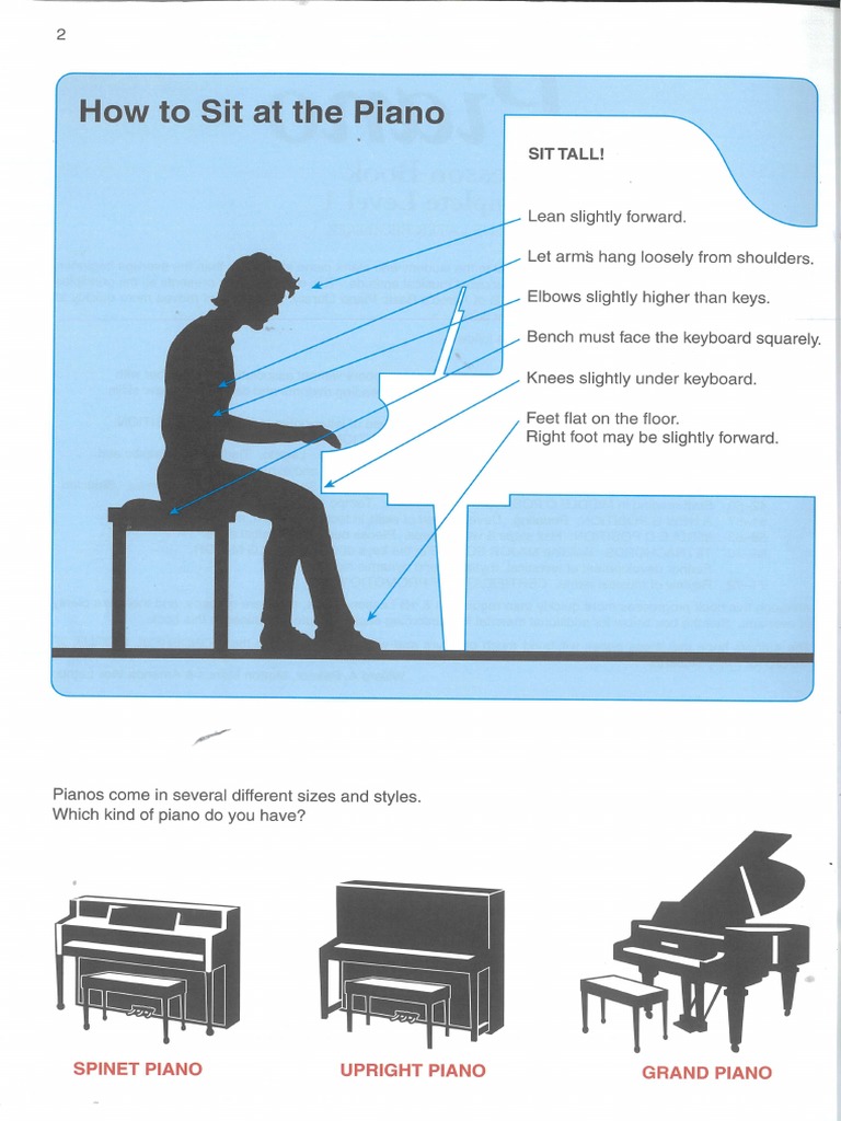 How To Sit at The Piano | PDF