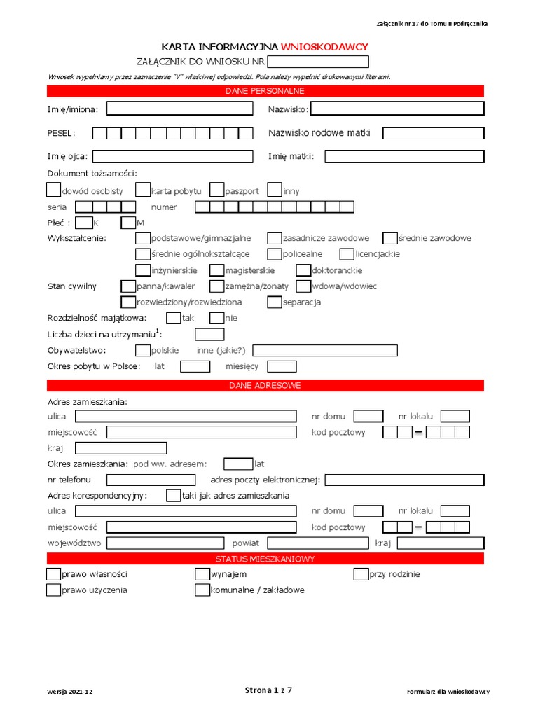 Karta Informacyjna | PDF