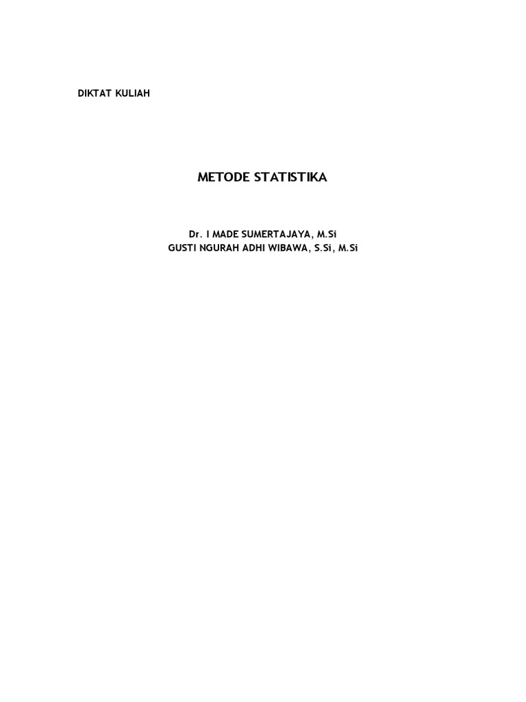 Peluang dan Data Diskrit dalam Statistika | PDF