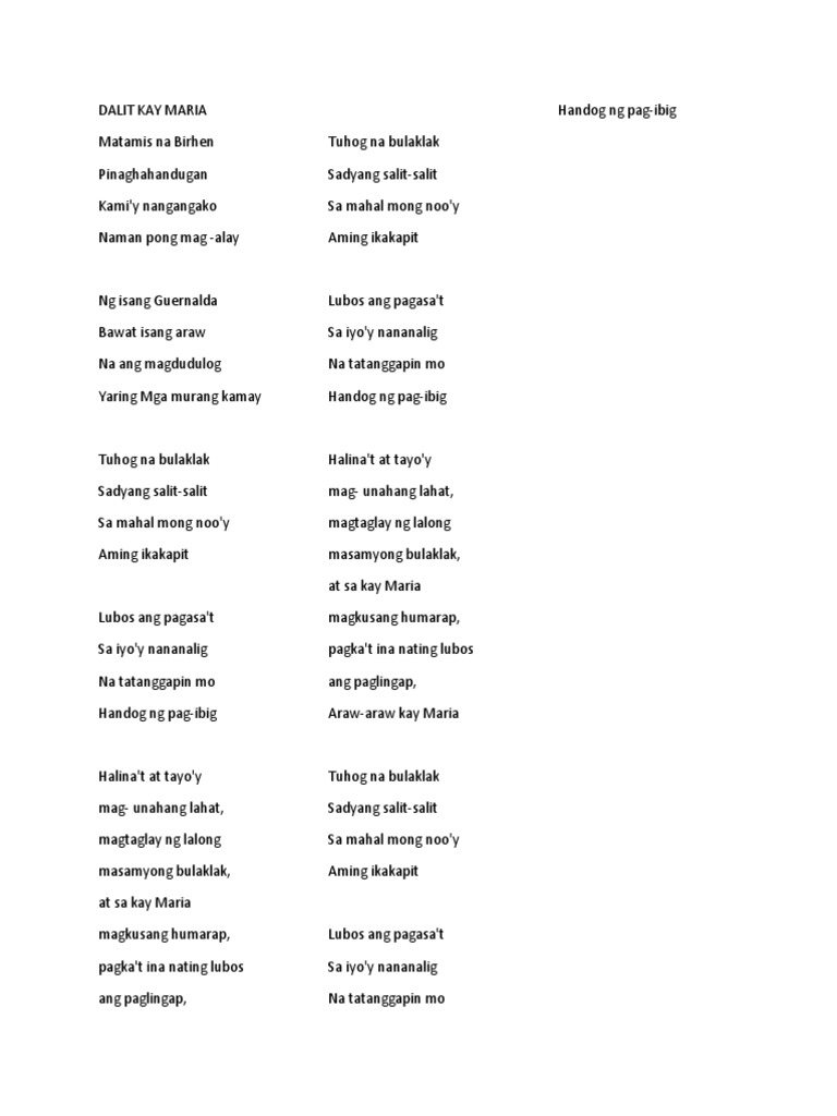 Toaz - Info Dalit Kay Maria PR | PDF