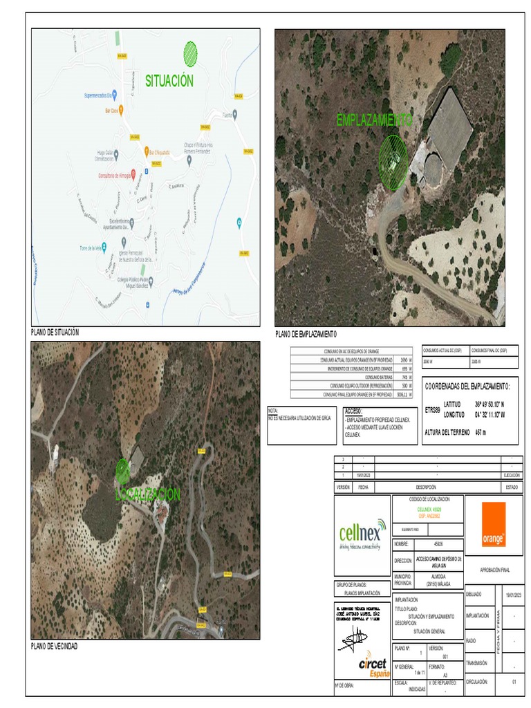 Plano de Situación Plano de Emplazamiento | PDF | Física Aplicada e ...