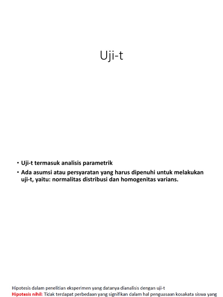 Cara Menganalisis Uji-T Dengan SPSS | PDF | Karier & Perkembangan