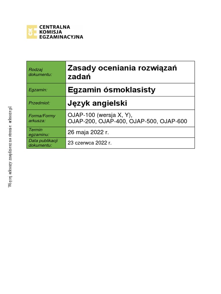 Odp Egz 2022 | PDF