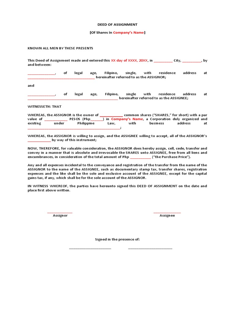 Share Transfer Agreement | PDF | Assignment (Law) | Civil Law (Legal ...