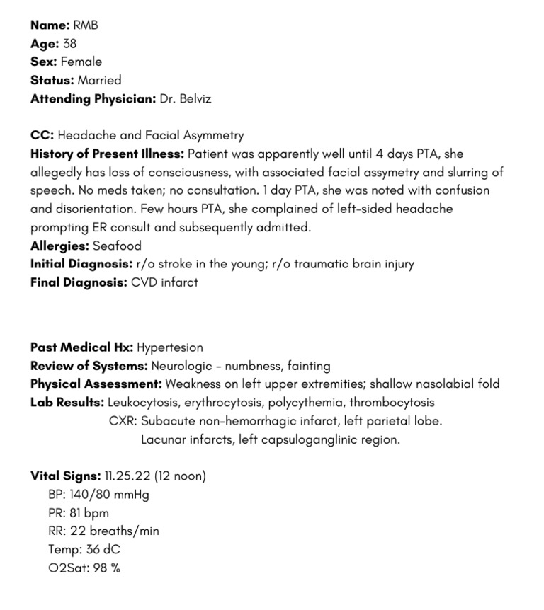 Cerebrovascular Accident Stroke Pdf