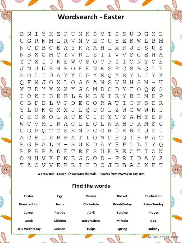 Wordsearch - Easter | PDF