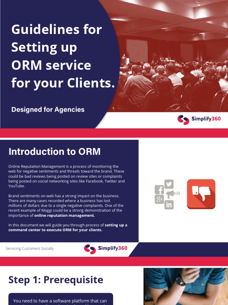 Guidelines For Setting Up ORM Service | Download Free PDF | Popular ...