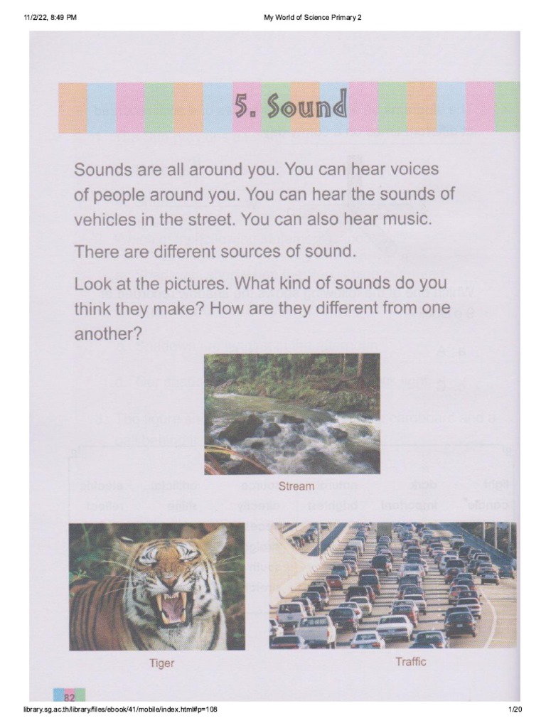 My World of Science Primary 2-SOUND | PDF