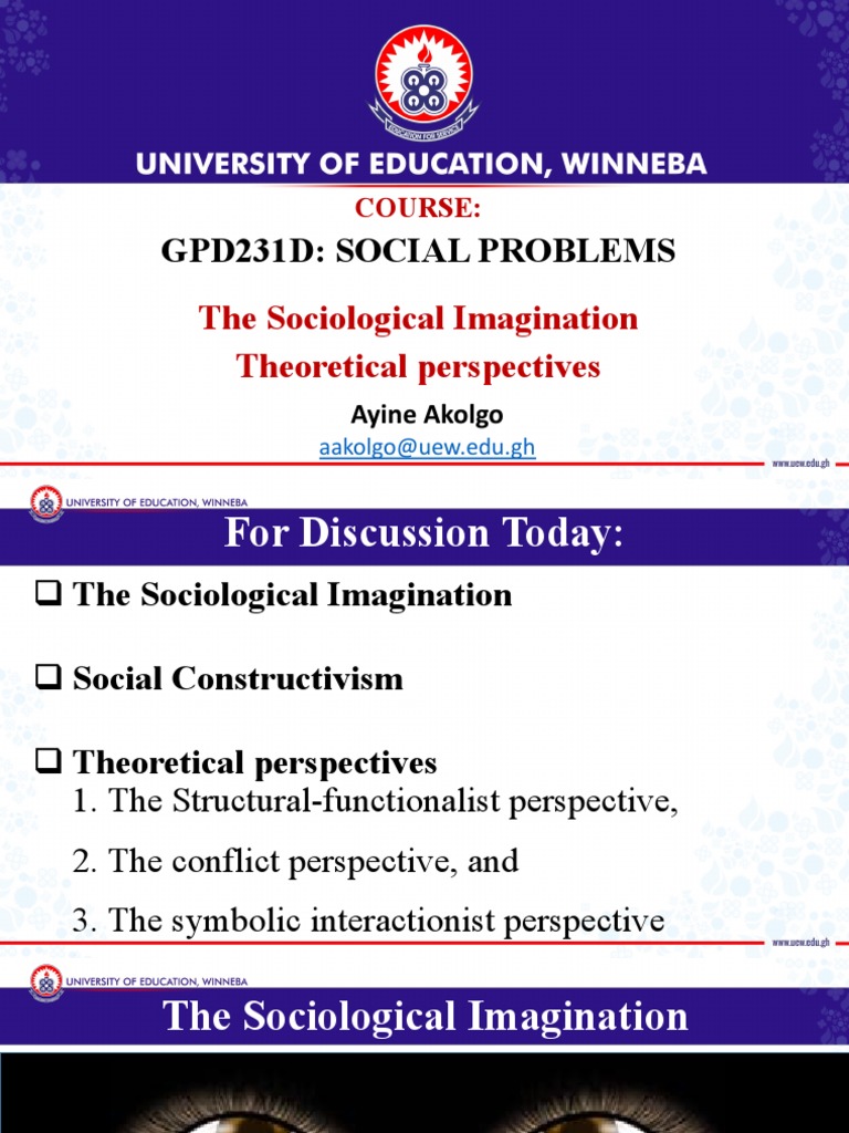 02 - Sociological Imagination & Theoretical Perspectives | PDF ...